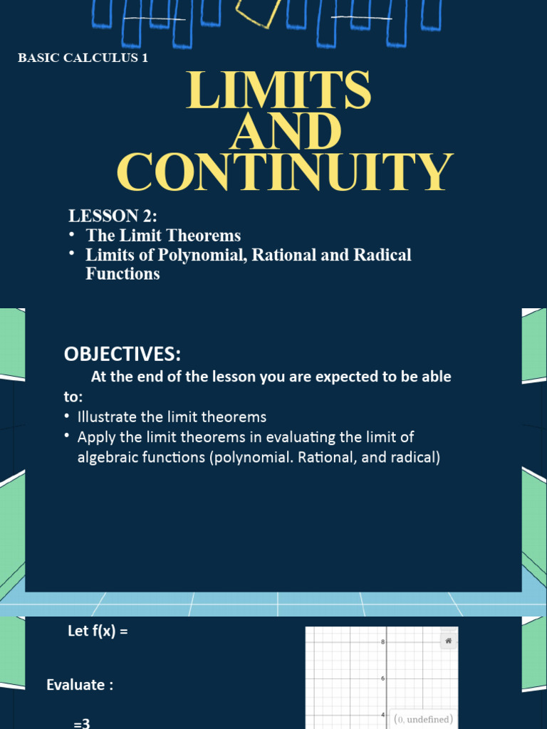 Calculus: Limits & Continuity Basics | PDF | Polynomial | Factorization