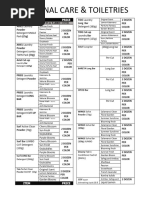 Taski Chemical Dilutation Chart | PDF