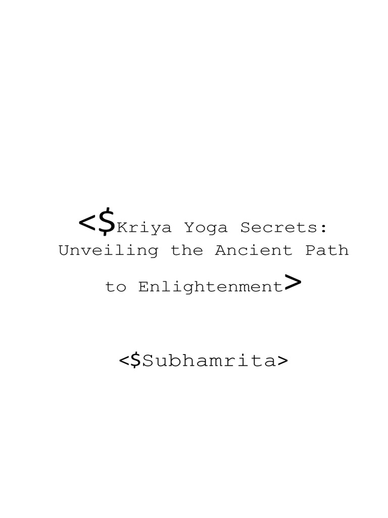 Kriyayog Explained by Subhadip | PDF | Prana | Yoga