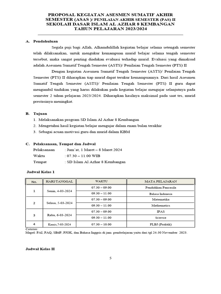 Proposal Asas-Pas 1 Fix | PDF