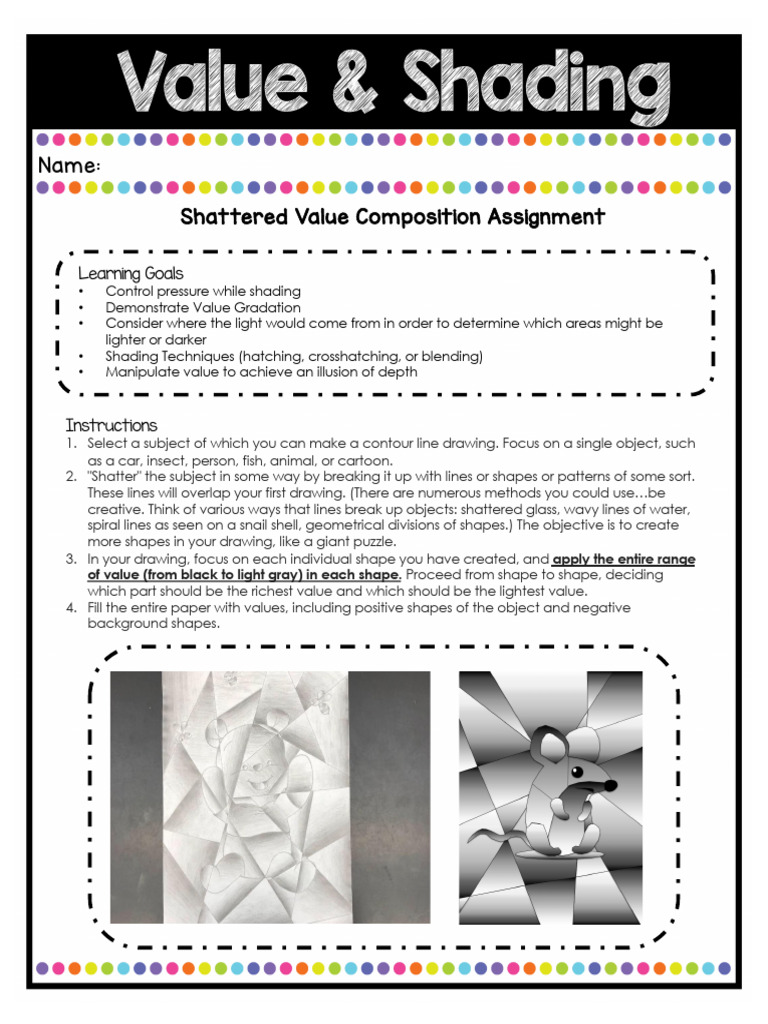 value and shading project | PDF