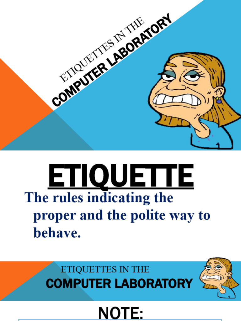 Computer Lab Etiquette Guidelines | PDF