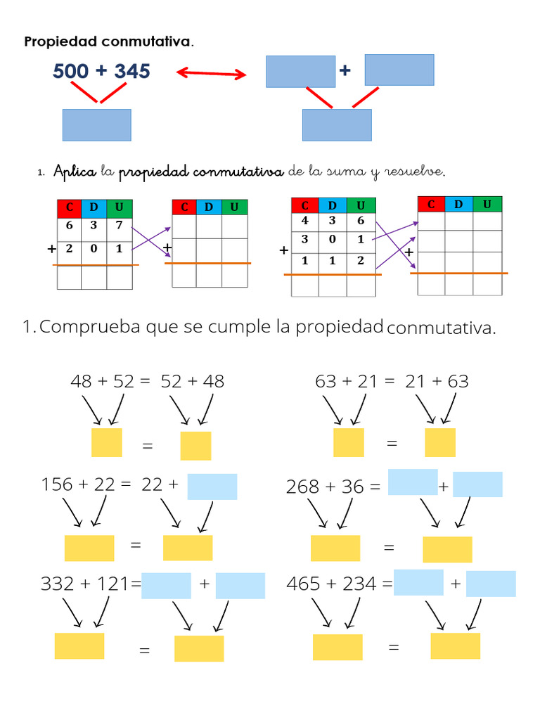 Suma y La Propiedad Conmutativa y Asociativa | PDF