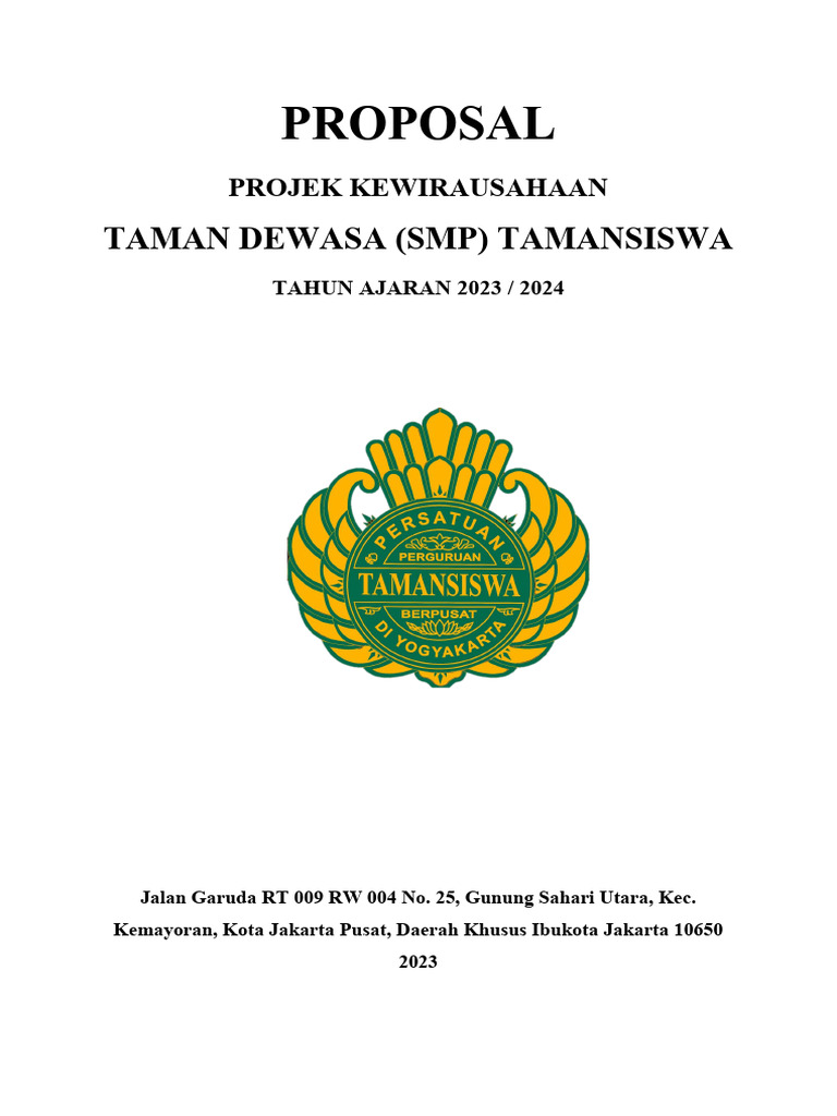 Proposal Projek Kwu New | PDF | Karier & Perkembangan | Seni