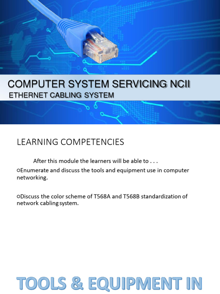 Computer System Servicing NCII Ethernet Cabling System | PDF