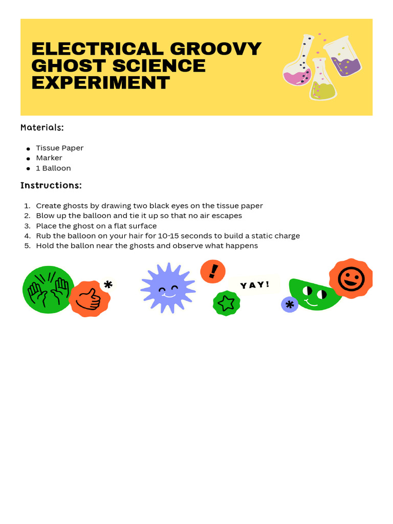 Groovy Ghost Science Experiment | PDF