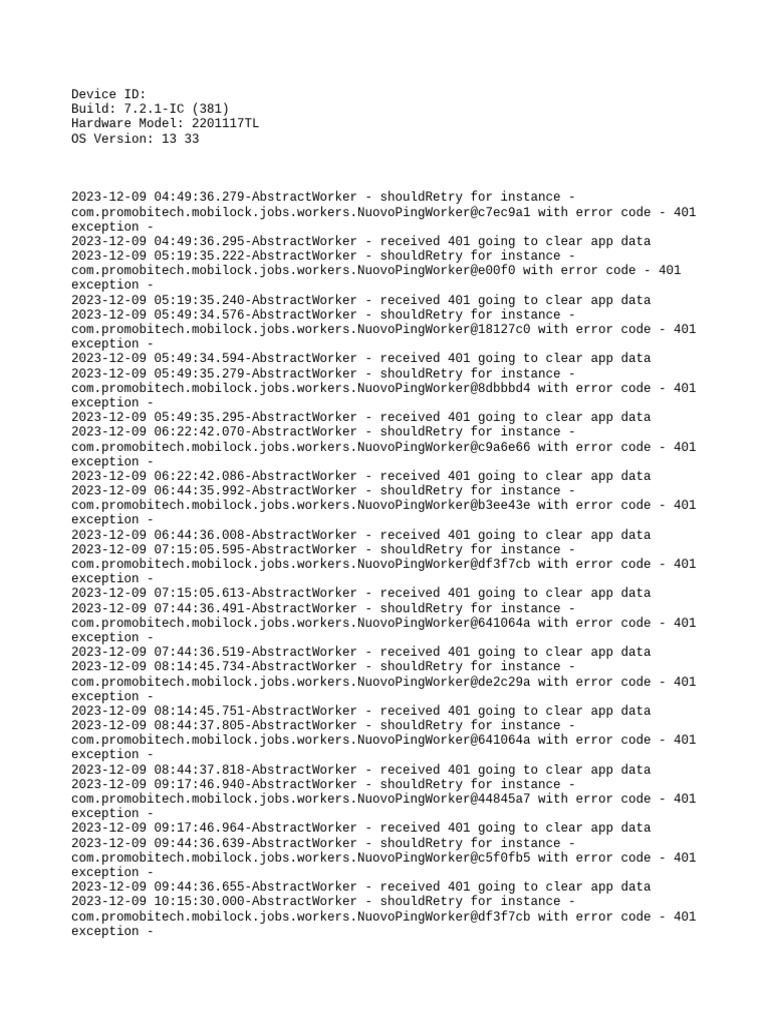 Nuovo Log1 | PDF | Java (Programming Language) | Software