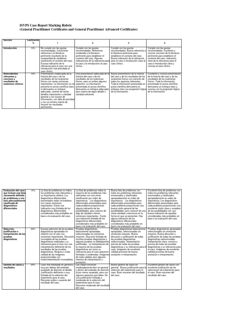 Marking Rubrics ES | Descargar gratis PDF | Pensamiento