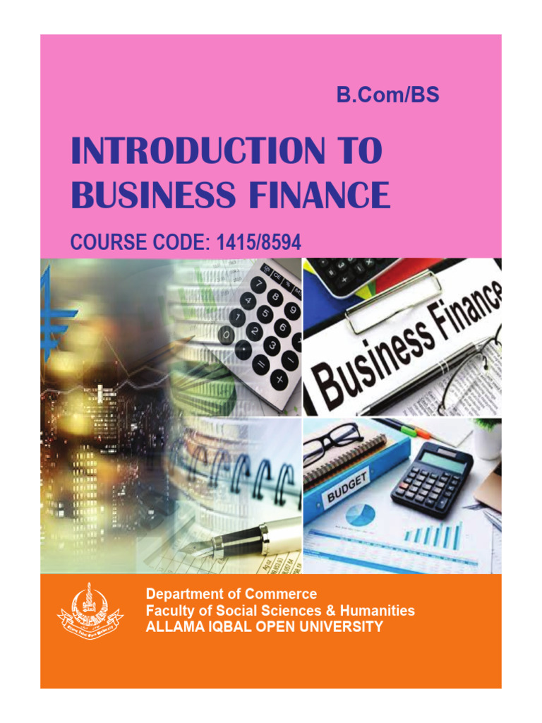 Introduction to Business Finance Course | PDF | Financial Markets ...
