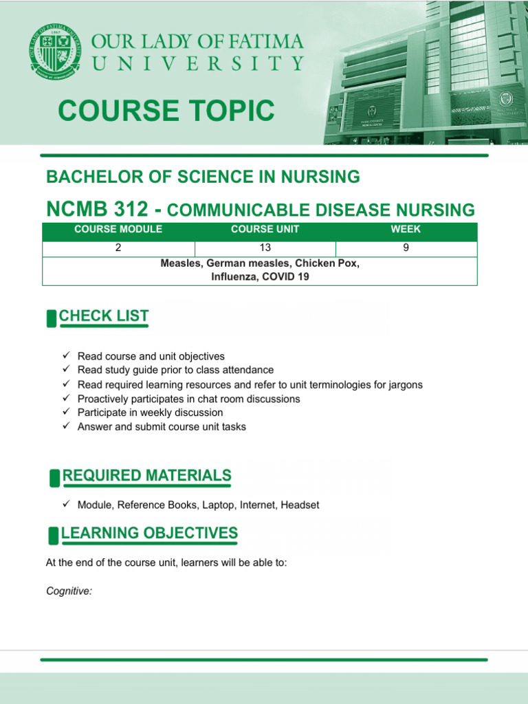 W9 Measles German Measles Influenza Chicken Pox Covid19 | PDF ...