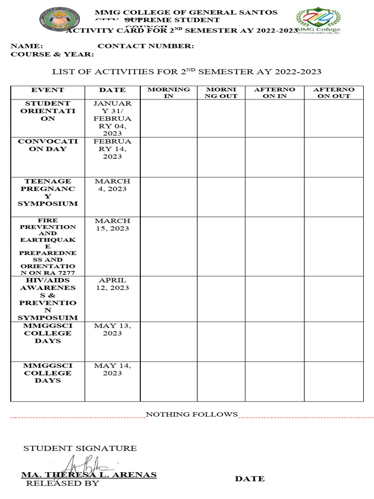 SSC Activity Sheet | PDF