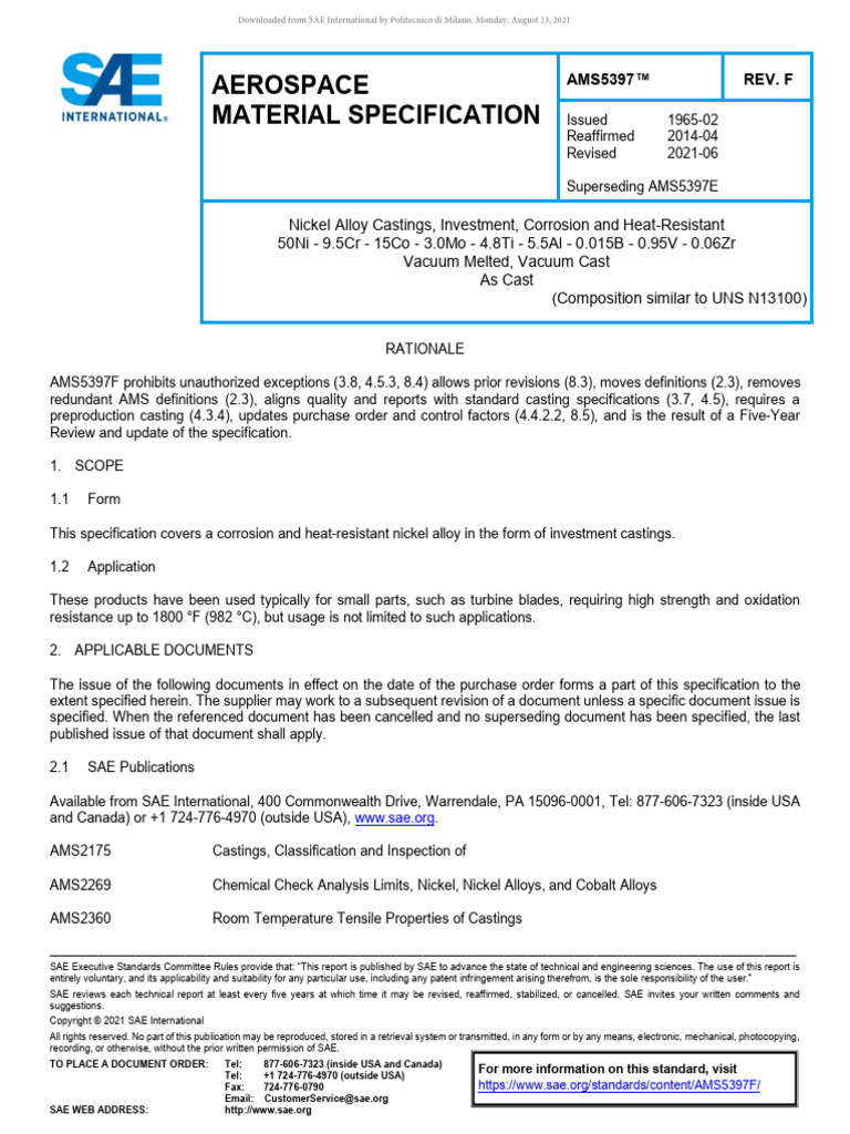AMS5397F | Download Free PDF | Industrial Processes | Mechanical Engineering