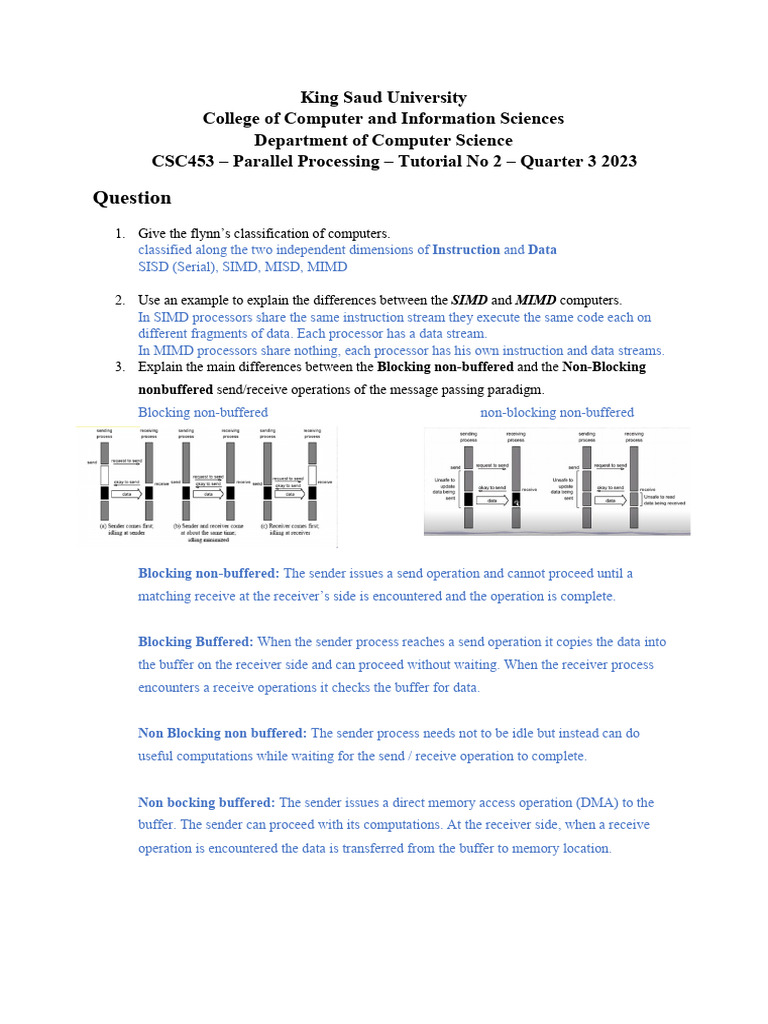 Tutorial No 2 (Solved) | PDF | Information Technology | Computing