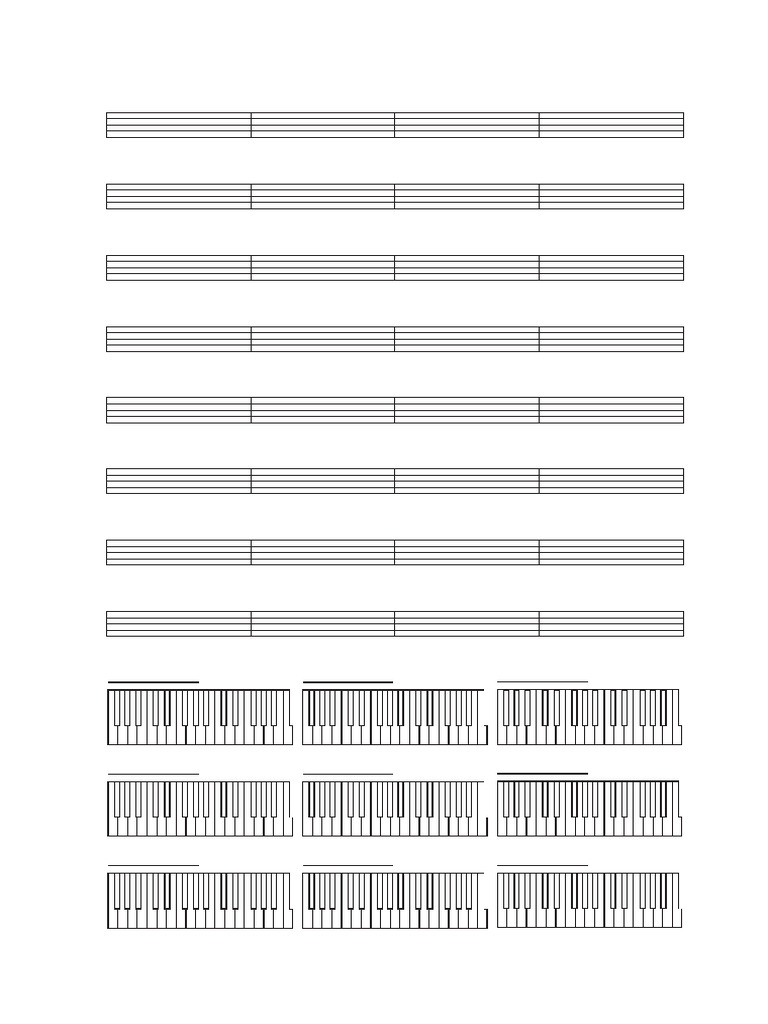 Manuscript Sheet With Keyboard | PDF