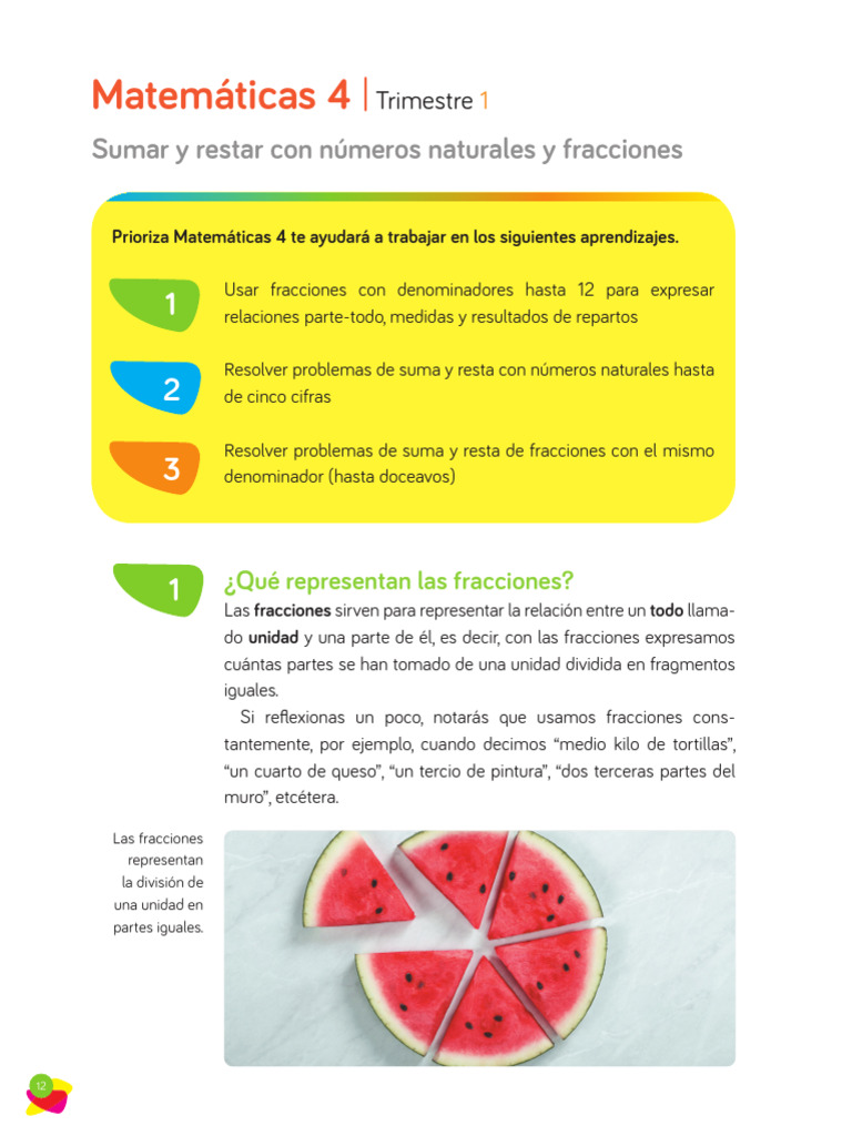 Mate4 Sol | PDF | Sustracción | División (Matemáticas)