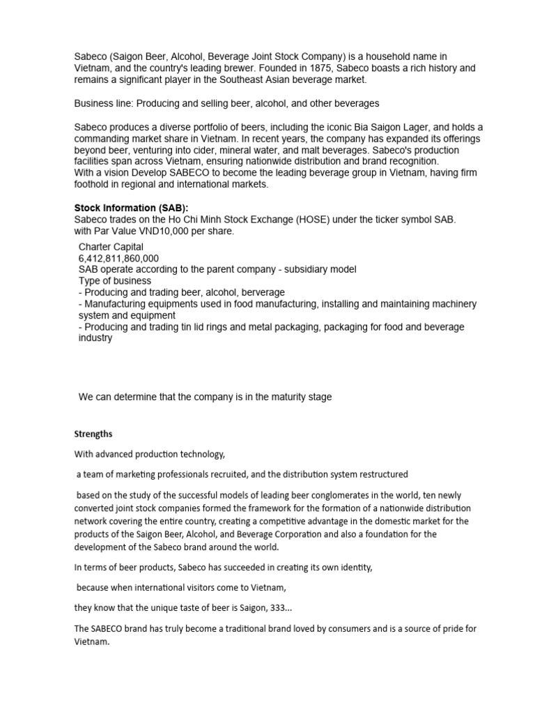 FI Script | PDF | Vietnam | Beer