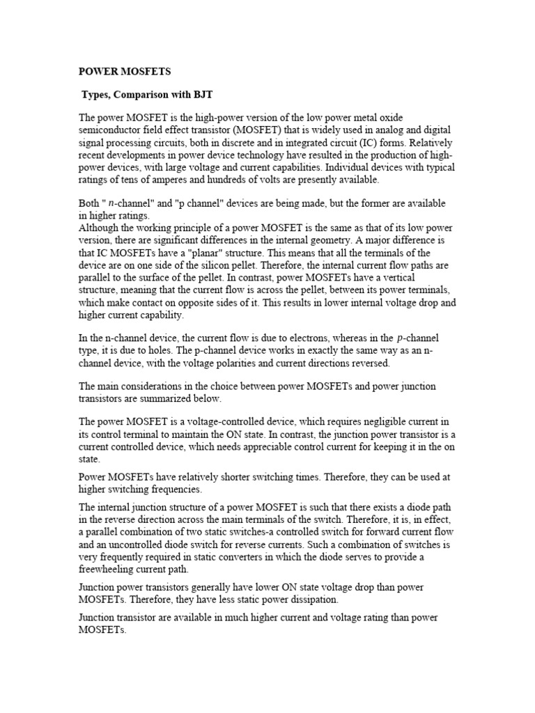 SD 3rd Module MOSFET | PDF | Field Effect Transistor | Mosfet