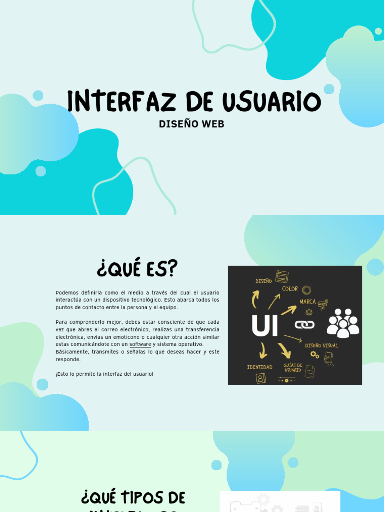 Tipos y características de interfaces de usuario | PDF | Interfaz de ...