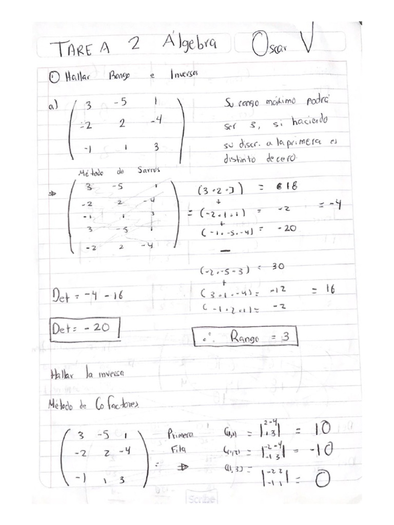 Tarea 2 Algebra | PDF