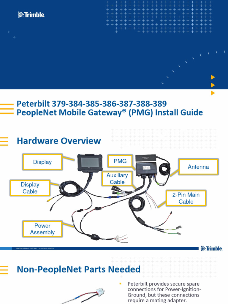 Peterbilt 379 384 385 386 387 388 389 PMG Install Guide | PDF | Electrical Connector | Ignition ...