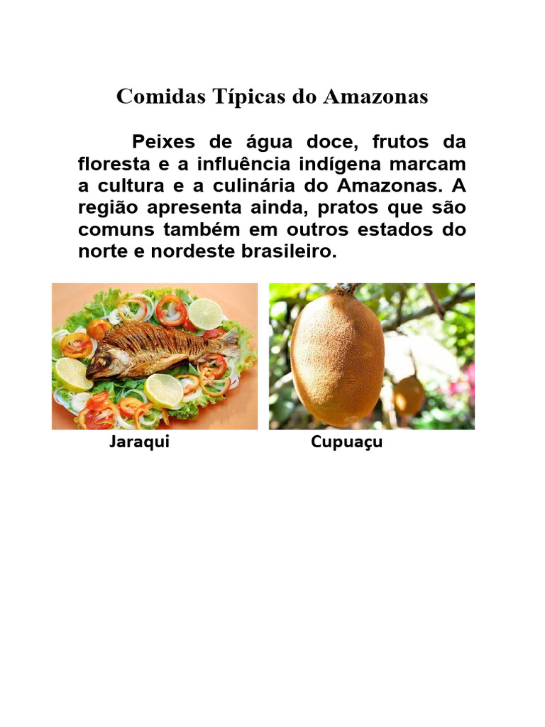 Comidas Típicas Do Amazonas | PDF