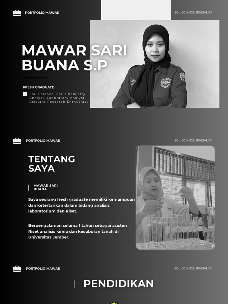 Portofolio Fresh Graduate Ilmu Tanah | PDF | Sains & Matematika ...