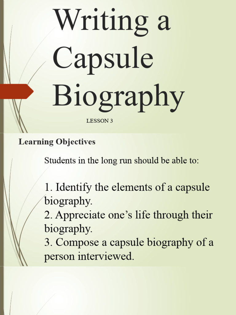 Capsule Biography Basics | PDF | Planets In Astrology | Planets