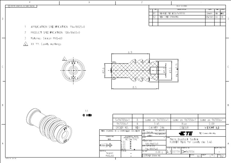 Revisions C: REVISED PER ECO-11-005150 RK HMR New Creo Drawing BV GB ...