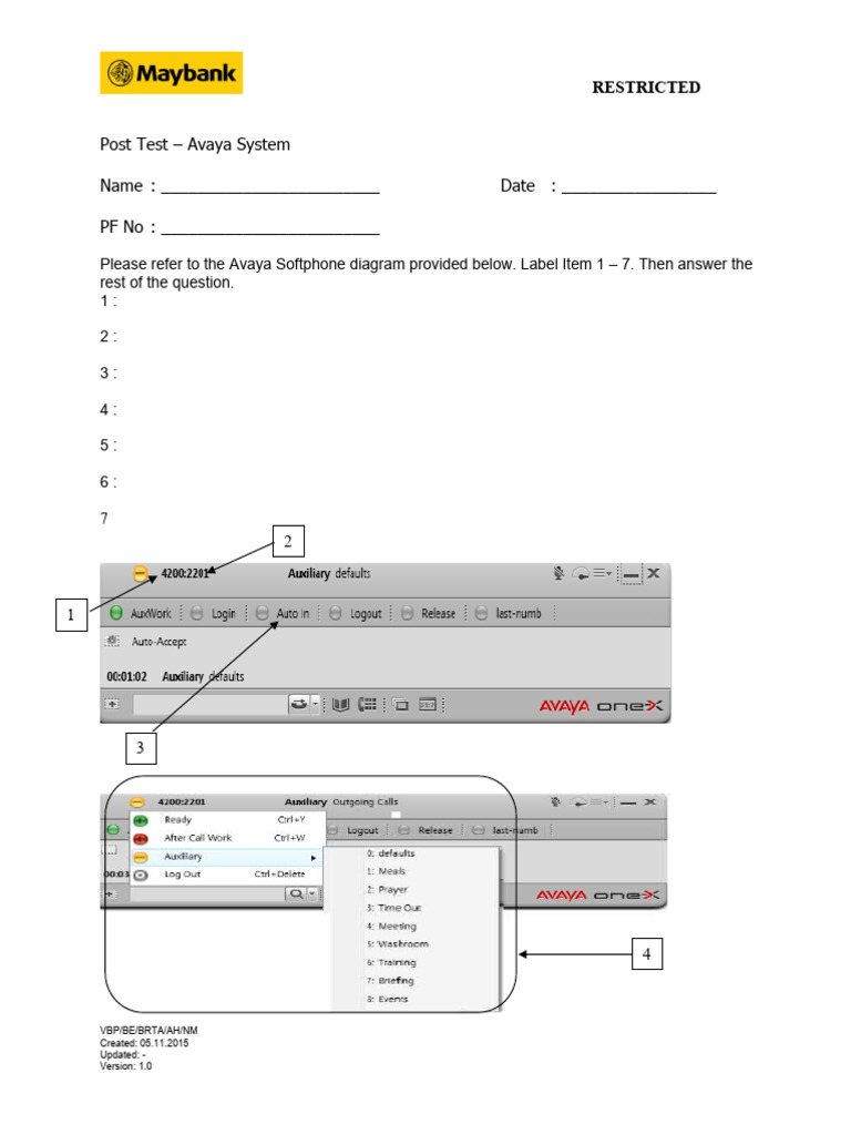 Avaya Softphone Test Guide | PDF
