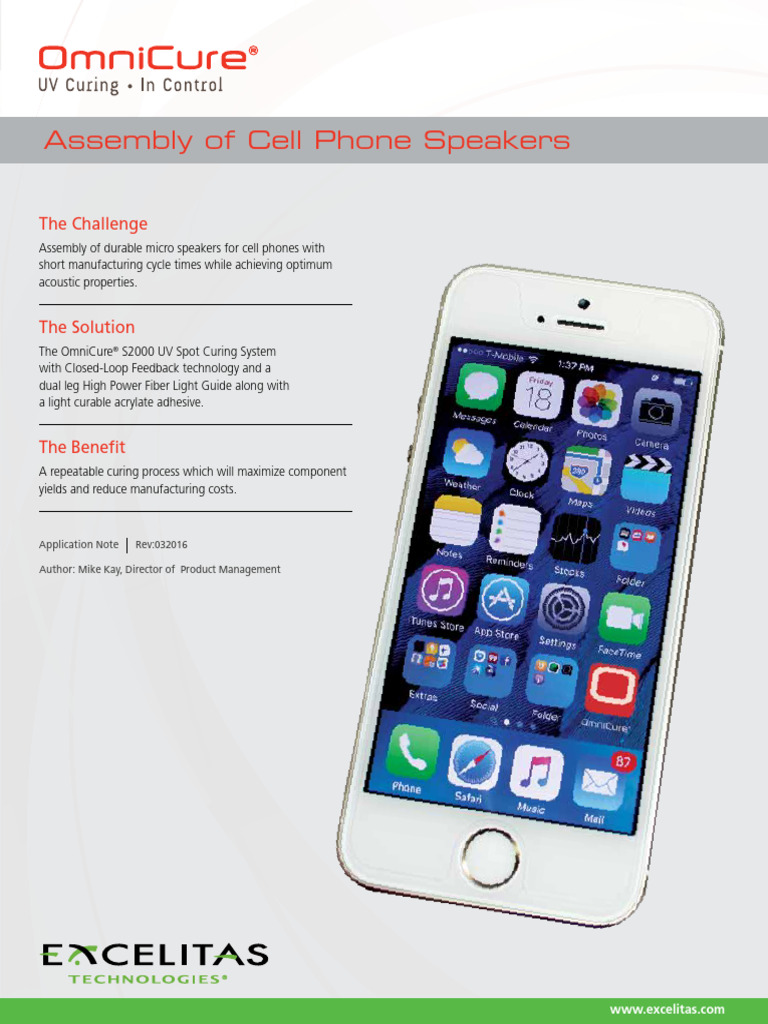 OM - Assembly of Cell Phone Speakers - AppNote | PDF | Loudspeaker ...