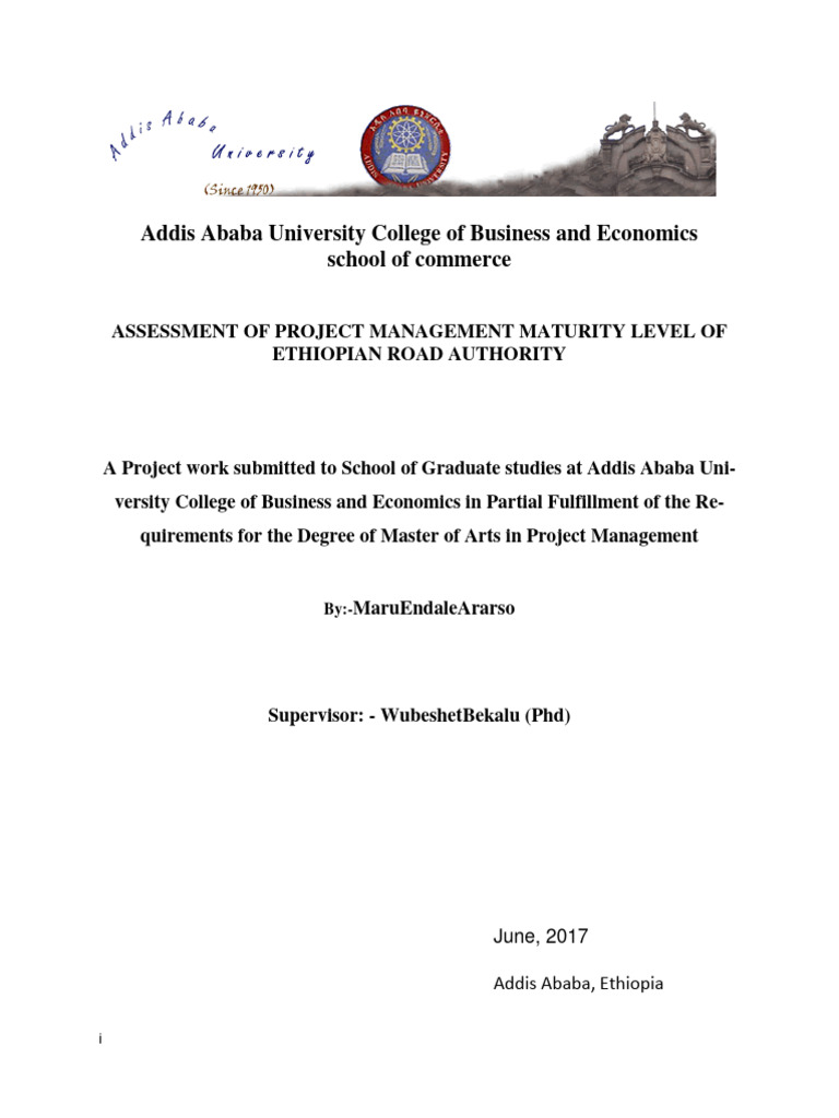 Maru Endale | PDF | Project Management | Ethiopia