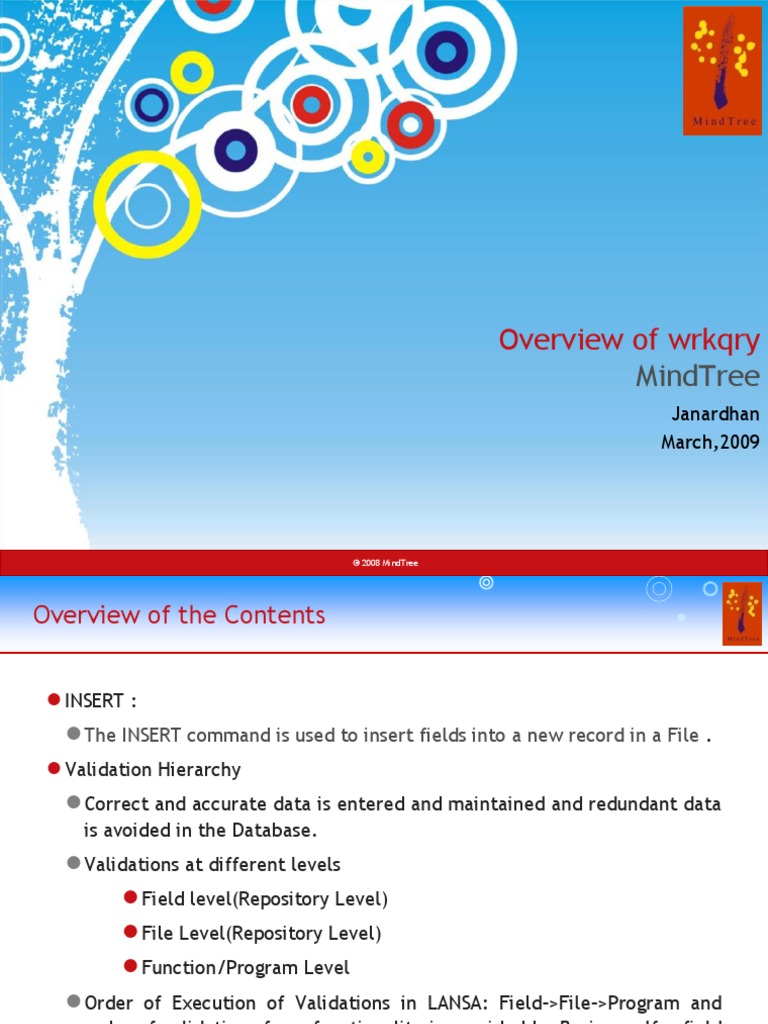 WRKQRY | PDF | Subroutine | Software Development
