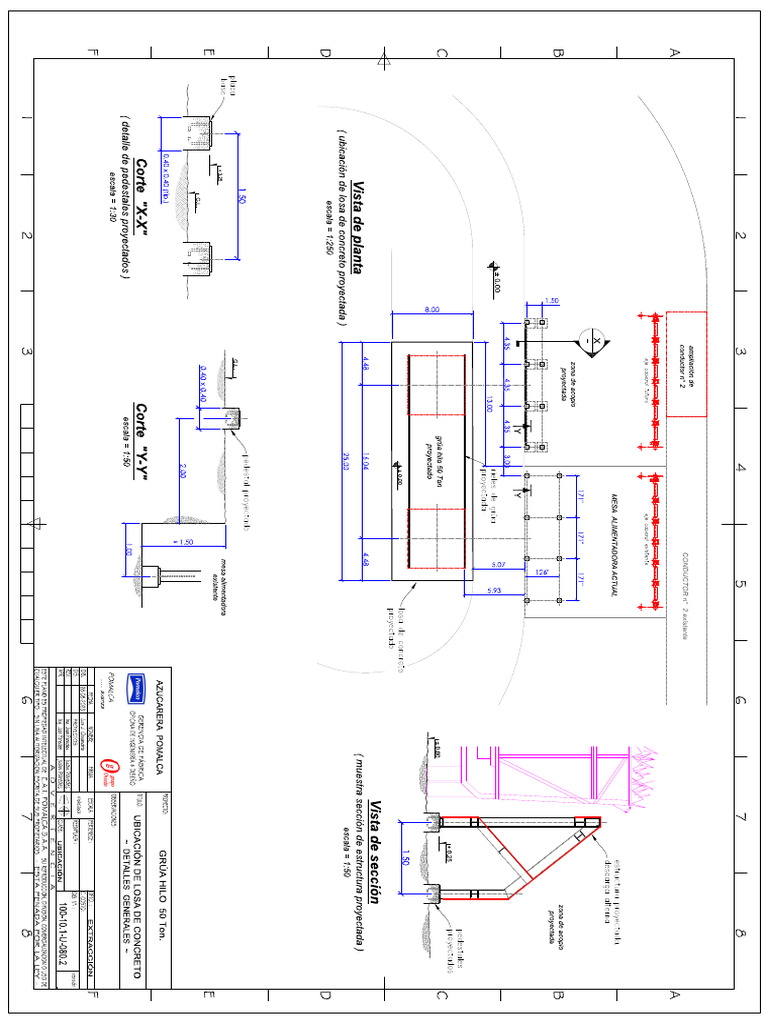 Ubicación Grúa Hilo 50 Ton | PDF