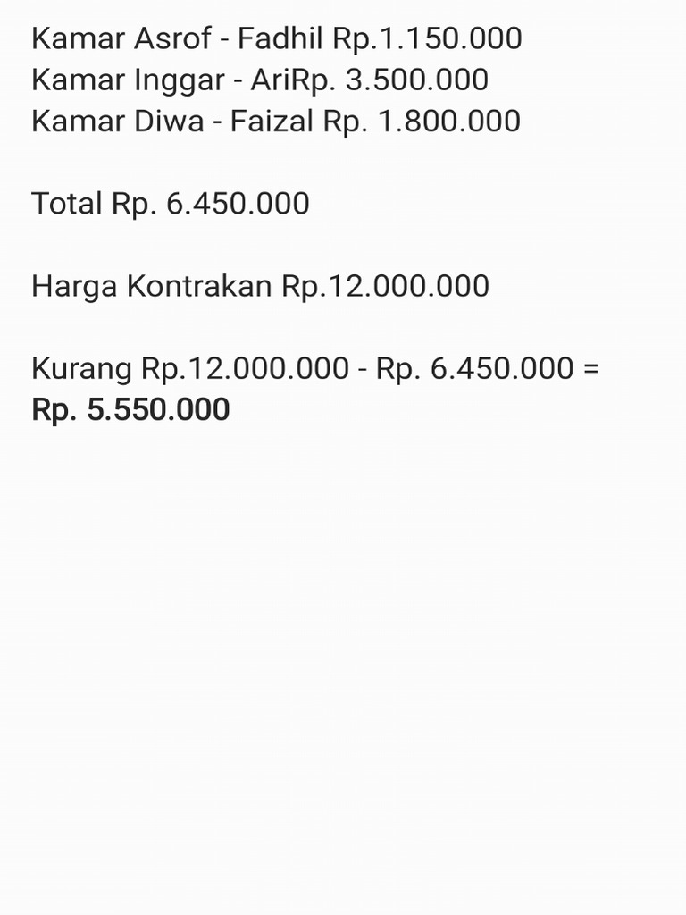 Kontrakan 220811 090854 | PDF