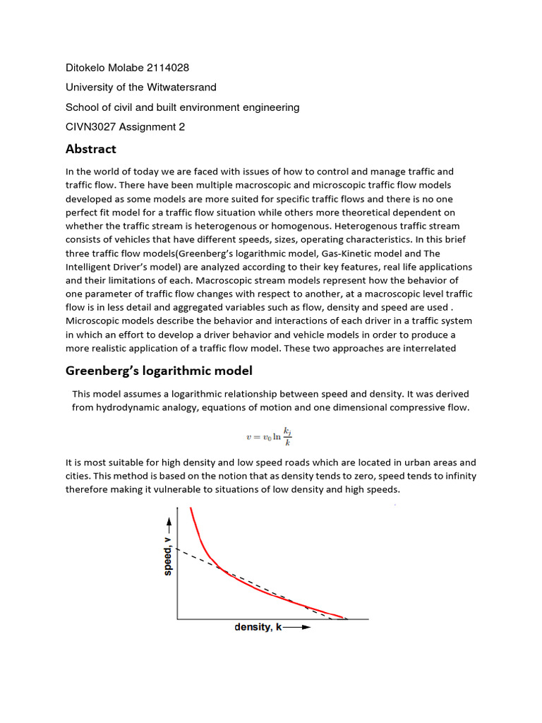 Transportation Assignment 2 | PDF