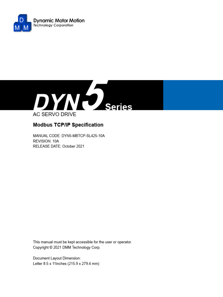 Dyn5 MBTCP SL425 10a | PDF | Computer Network | Transmission Control ...