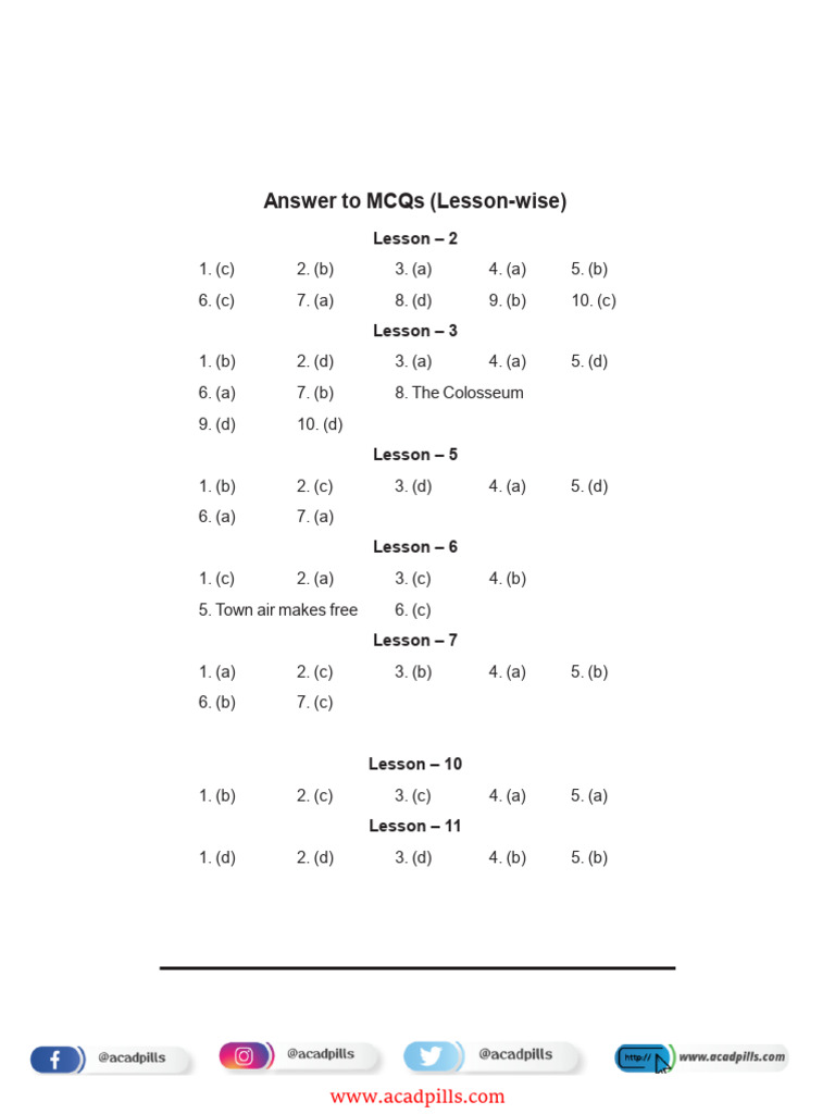 Answers To MCQs | PDF | Teaching Methods & Materials | Computers