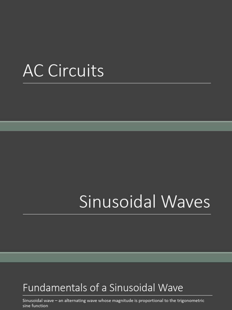 AC Circuit | PDF | Electrical Network | Root Mean Square