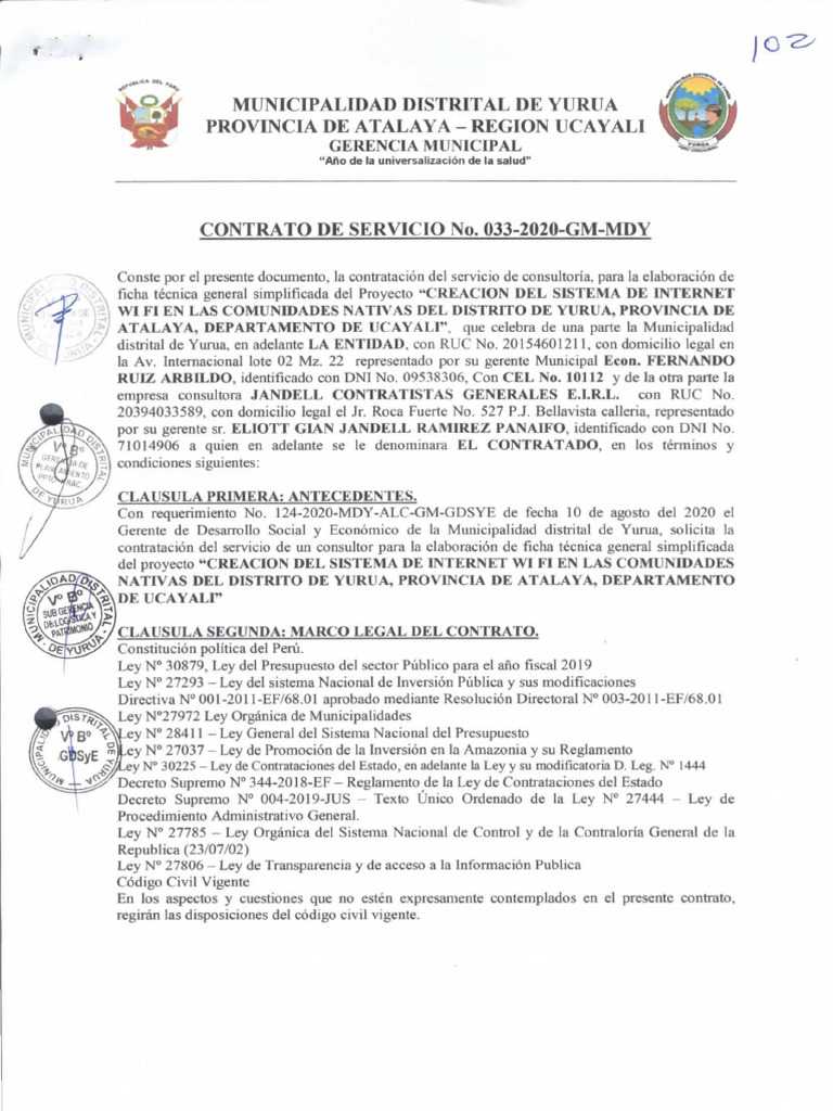Contrato 033 2022 Mdy PDF | PDF