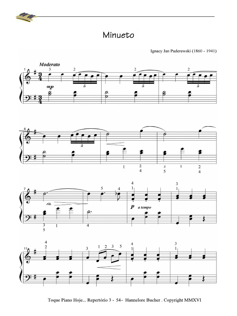 Minueto Paderewski | PDF