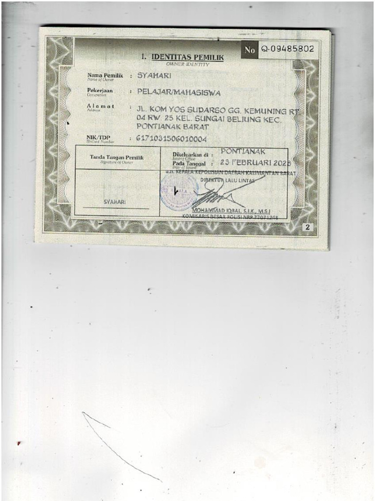 BPKB Grandmax | PDF