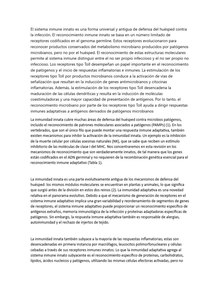 Articulo 1 | PDF | Sistema inmune | Sistema inmune innato
