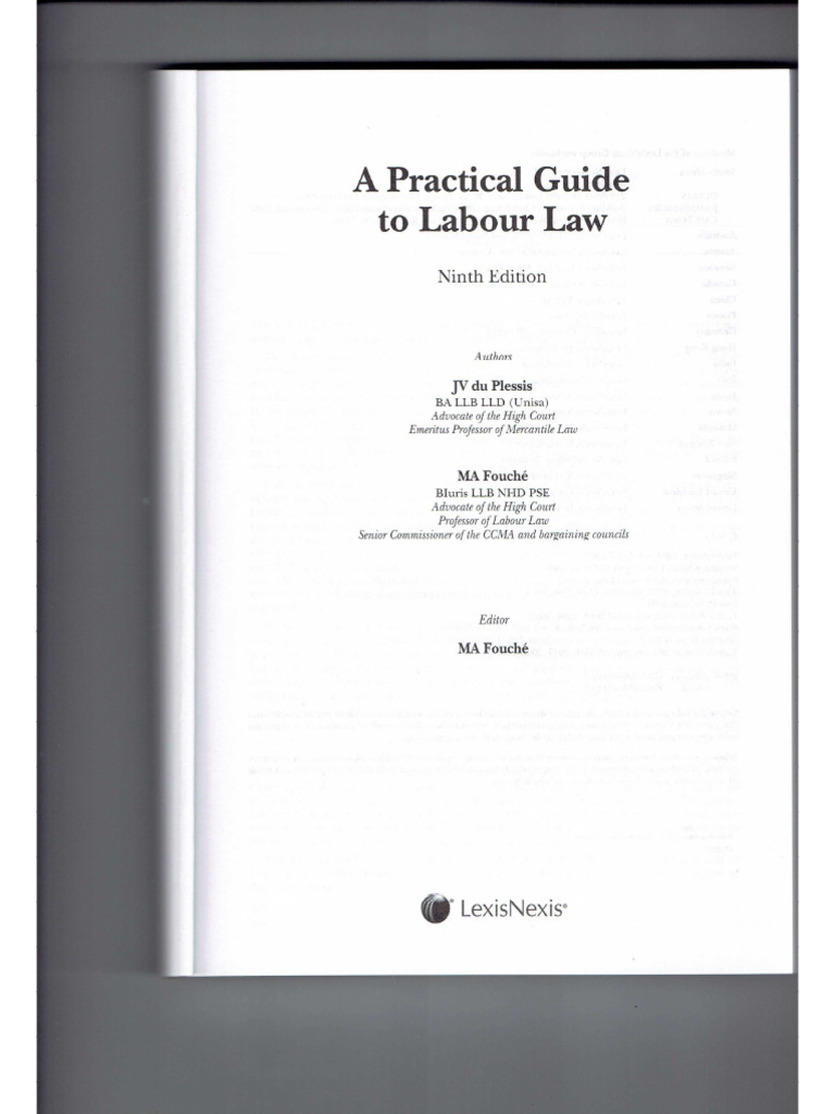 A Practical Guide To Labour Law | PDF A Practical Guide To Labour Law | PDF