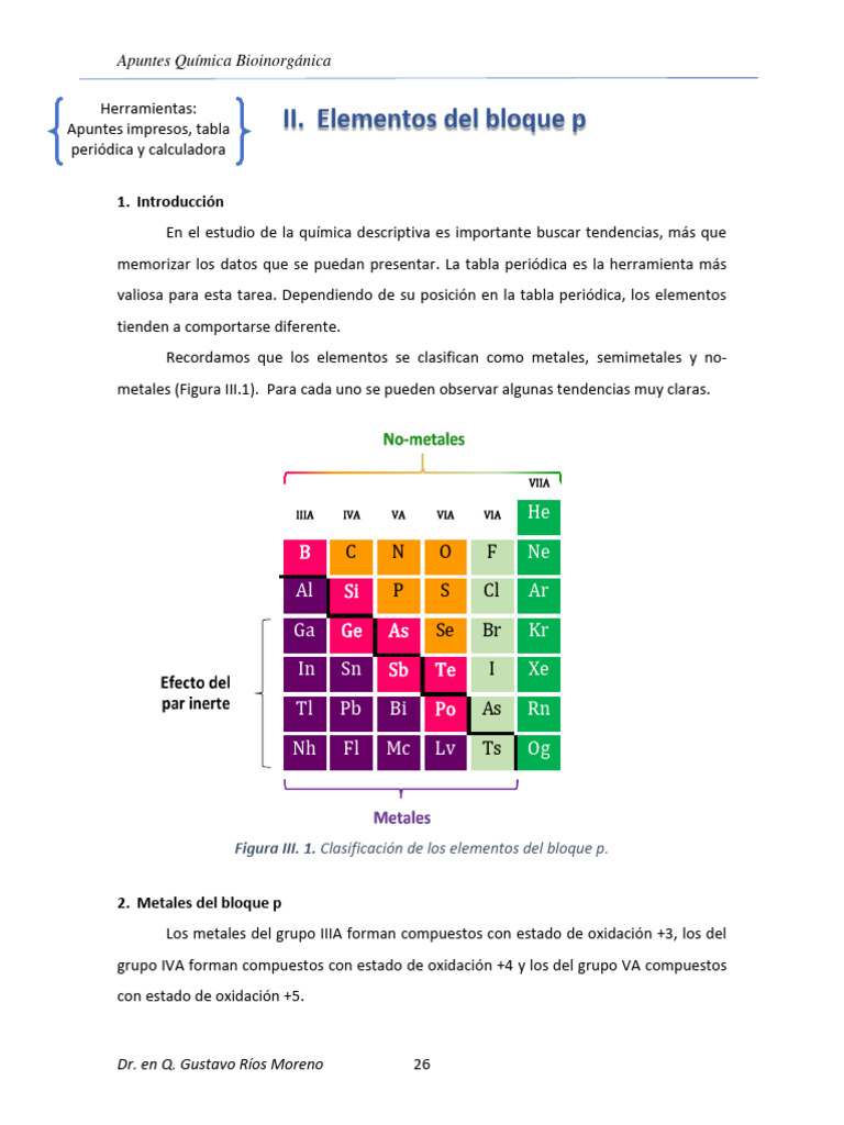 III. Bloque P | PDF | Enlace químico | Compuestos químicos