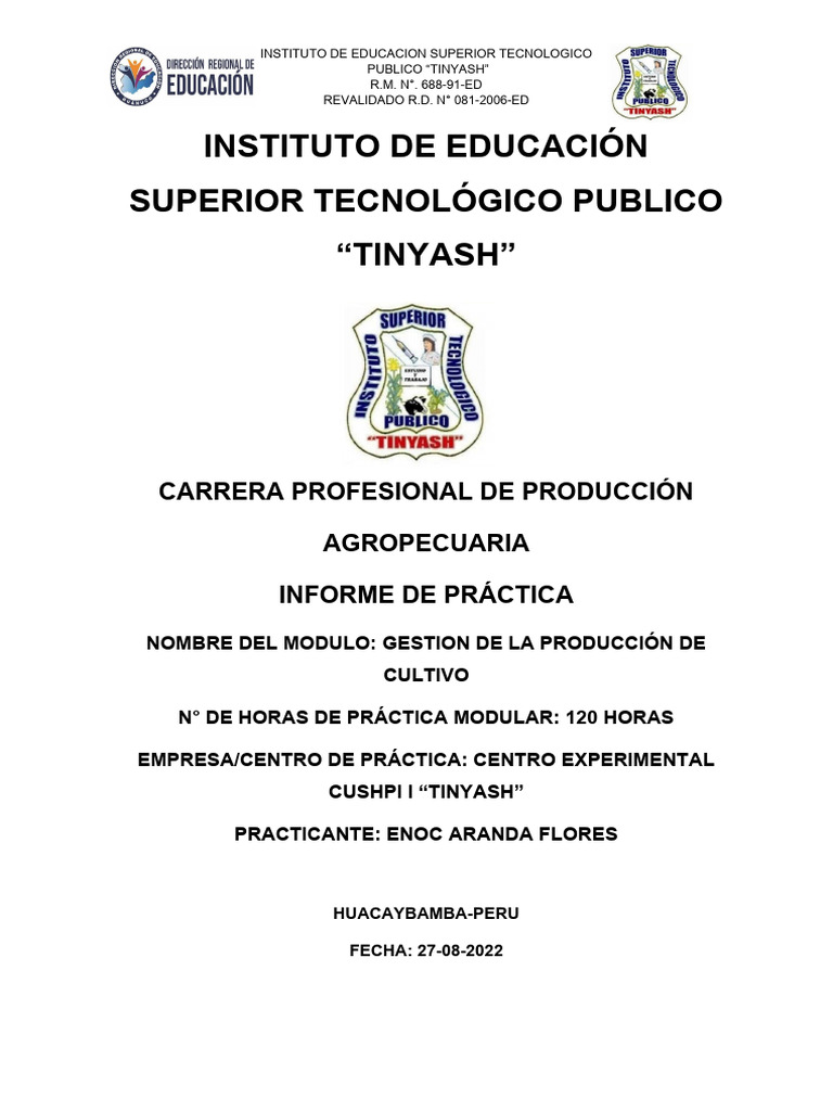 Practica de Modulo I | PDF | Fertilizante | Riego