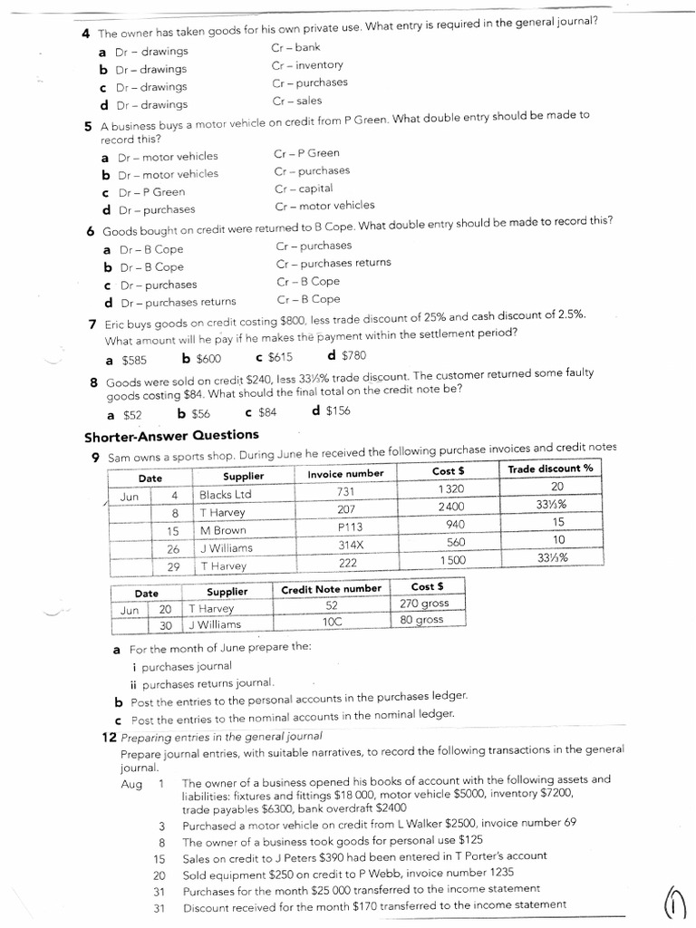 Books of Prime Entry 6 Pgs Dec 10I | PDF