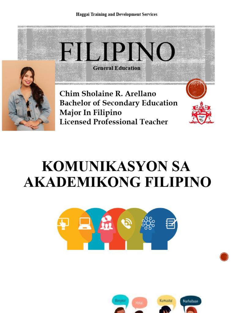 Komunikasyon Sa Akademikong Filipino 1 | PDF