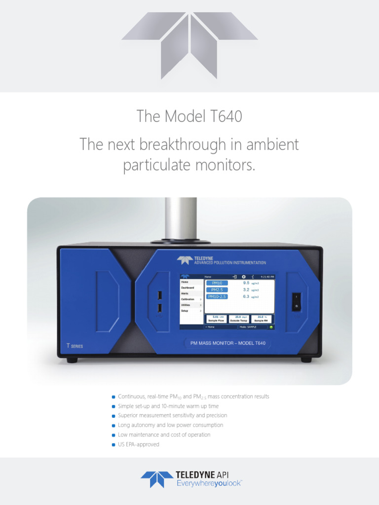 SAL000091C - T640 Brochure | PDF | Particulates | Instrumentation
