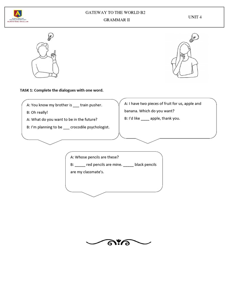 Gr9 Mc-Unit 4 - Grammar II | PDF