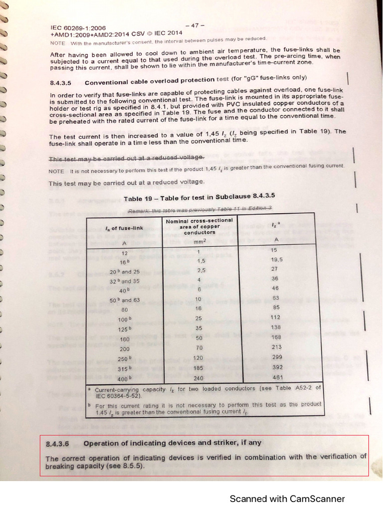 Fuse Striker Test | PDF